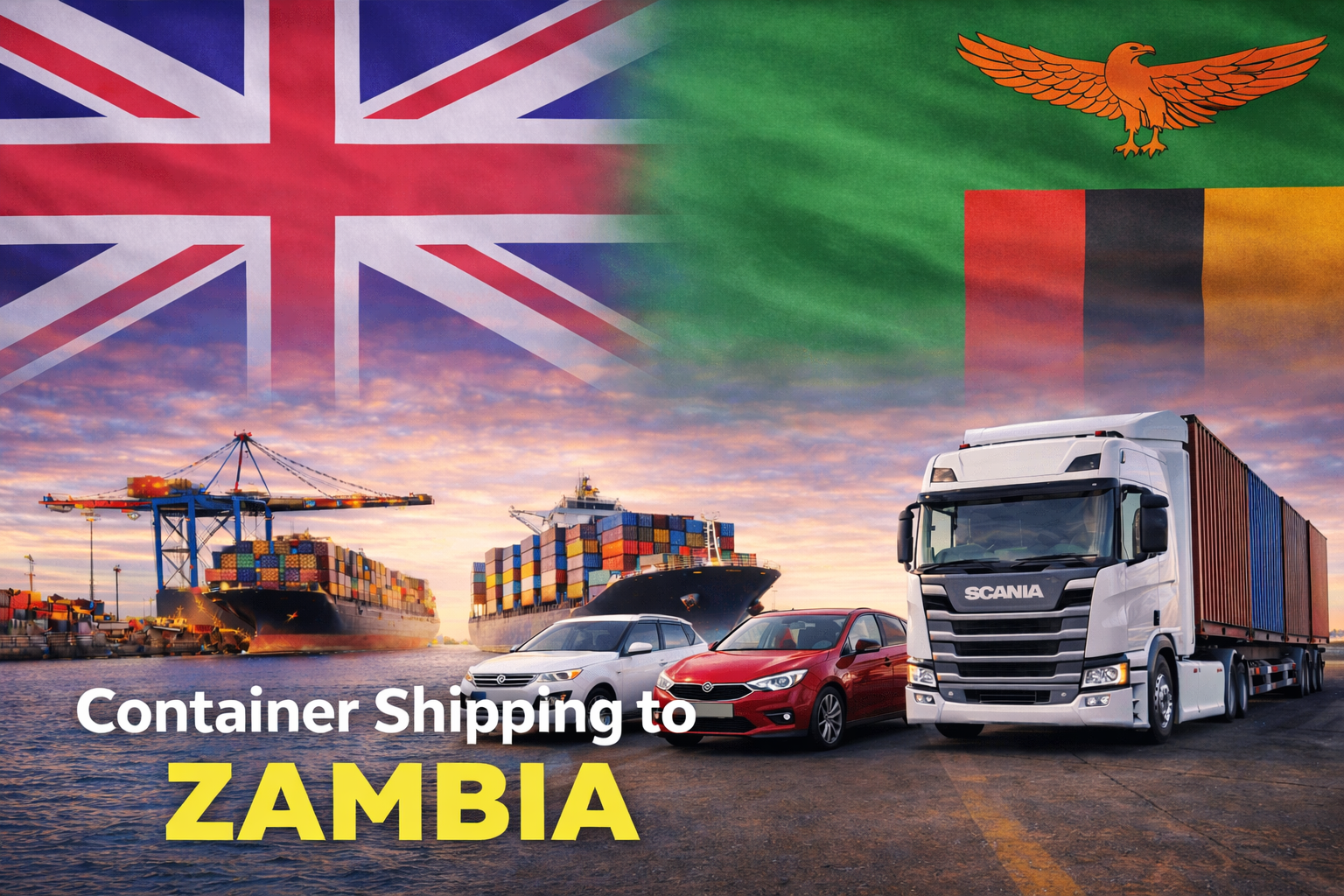 Container Shipping to Zambia | UK Sea Freight Experts
