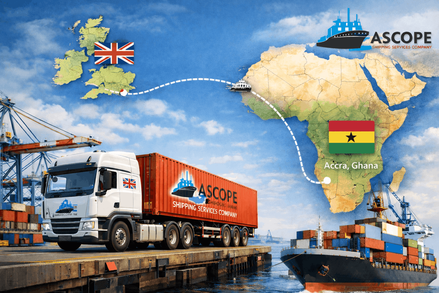 Truck Shipping to Ghana | UK Leading Shipping Company